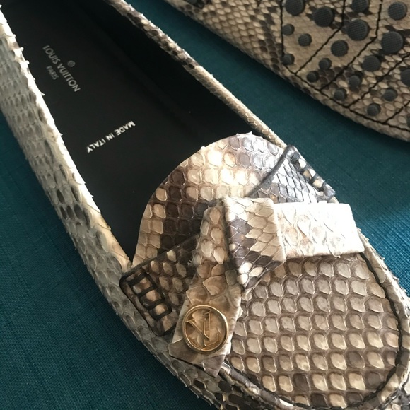 Louis Vuitton | Shoes | Louis Vuitton Genuine Snake Skin Loafers | Poshmark